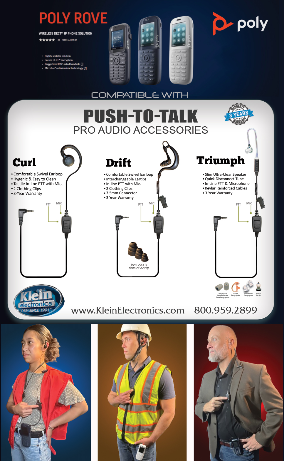 Poly Rove Push to Talk Documents | Klein Electronics