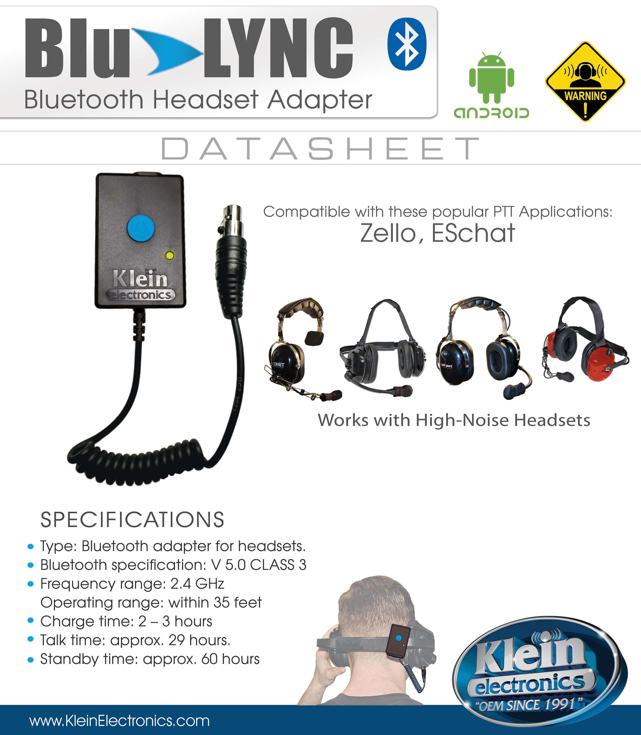 Blu-Lync Bluetooth Headset Adapter