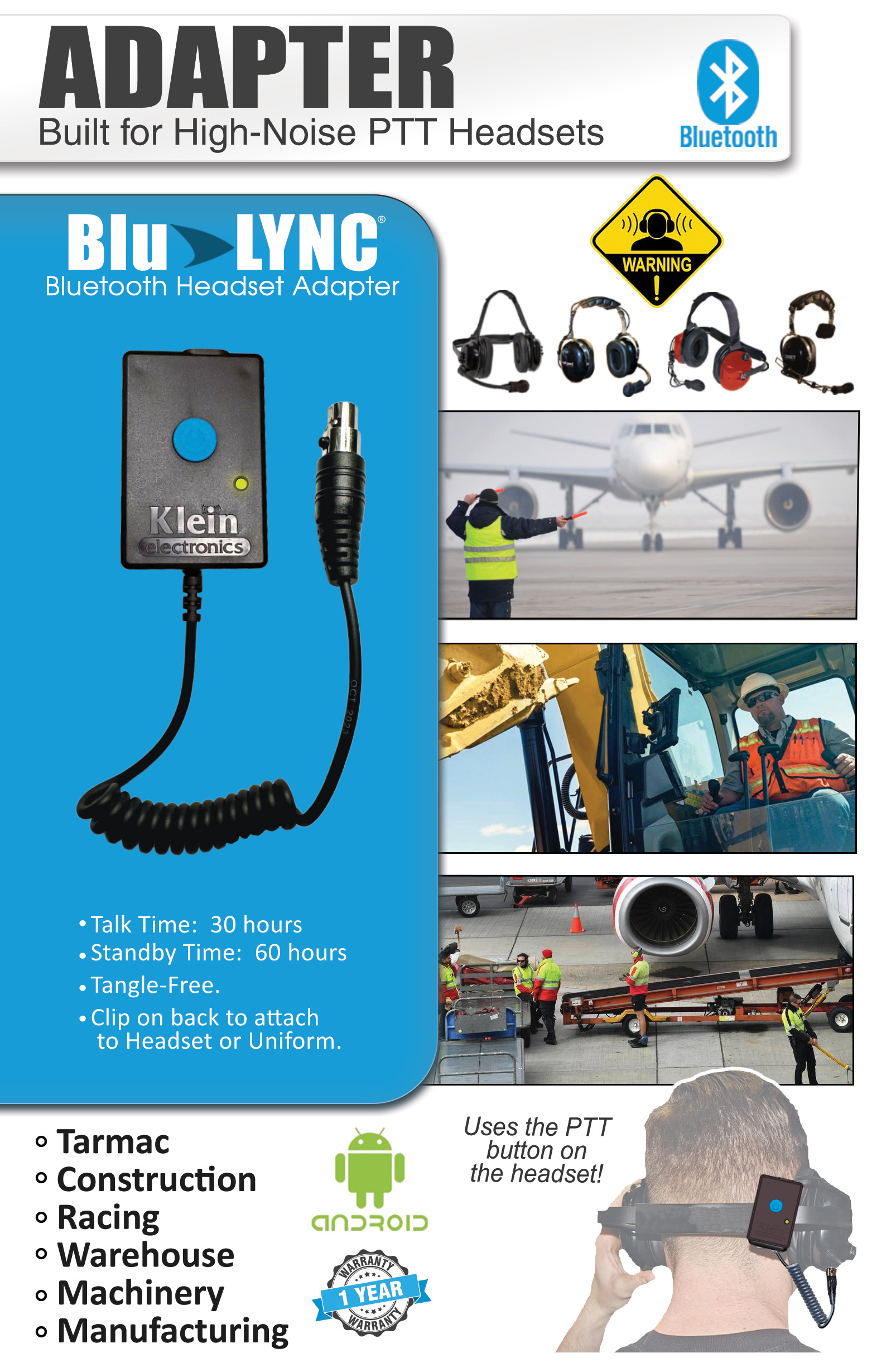 Blu-Lync Bluetooth Headset Adapter